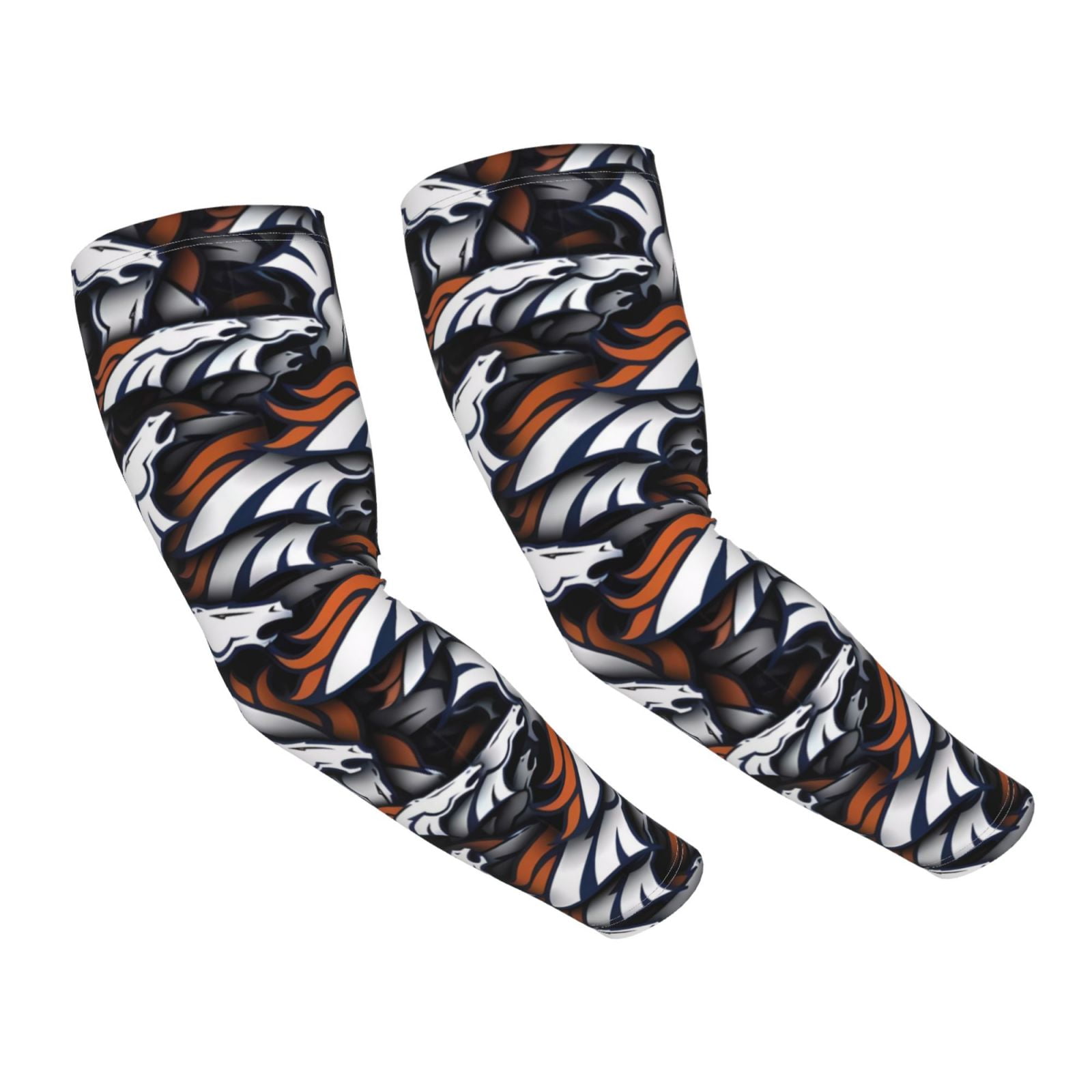 Broncos Comfy Arm Sleeves with Thumb Hole Protection Cooling Arm ...