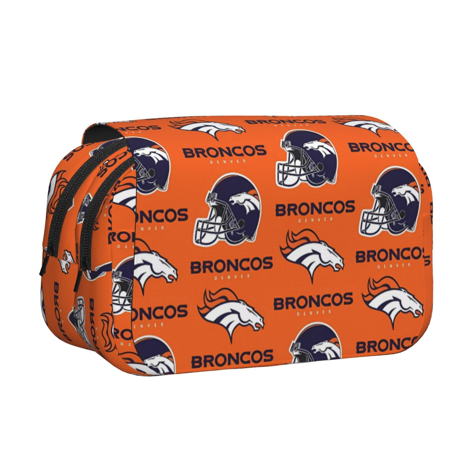 Broncos Double Clamshell Pen Case Double Layer Pencil Case Office ...
