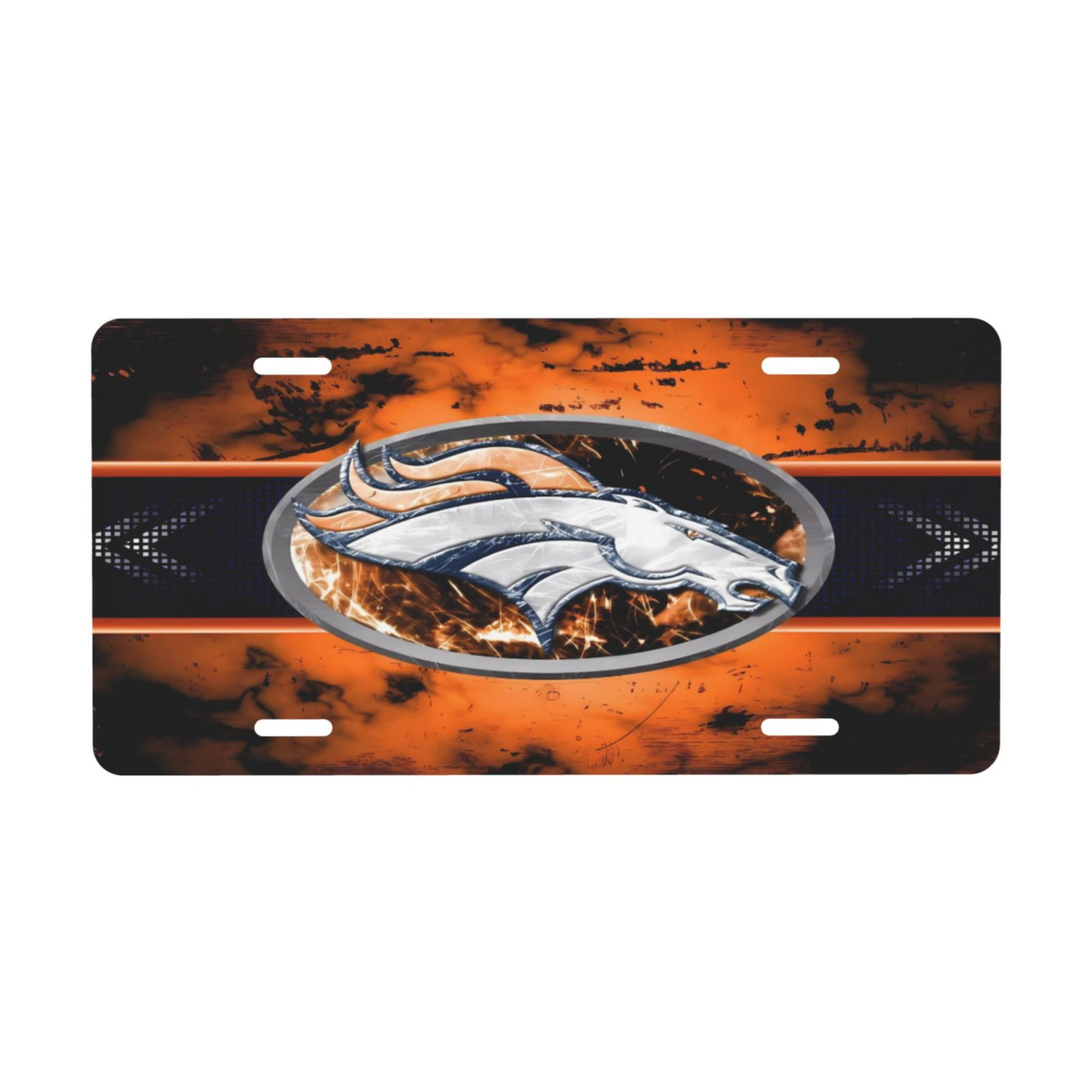 Broncos Football Team Car Personalized License Plate 6 x 12 Inch ...
