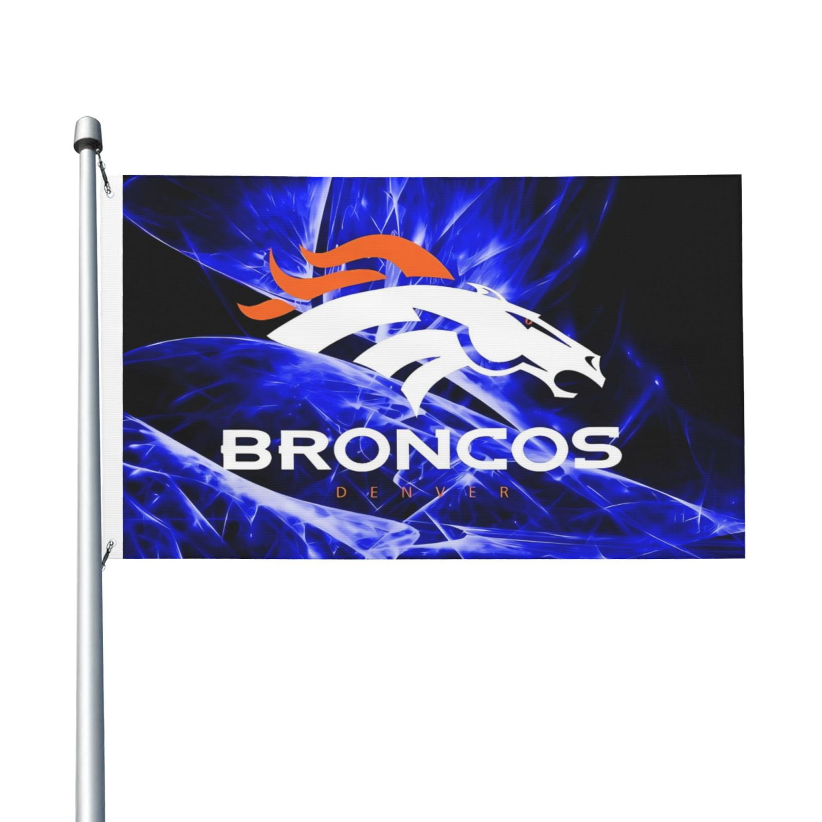 Broncos Football Team Double Sided Flag 3x5ft Garden Courtyard ...