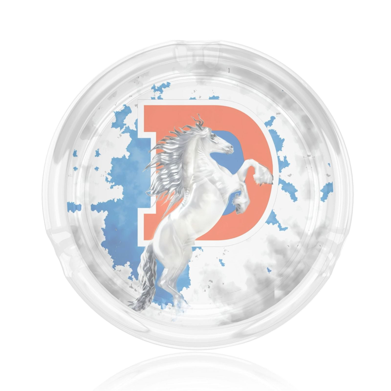 Broncos Football Team Glass Ashtray (for Cigarettes), Crystal Cigar ...