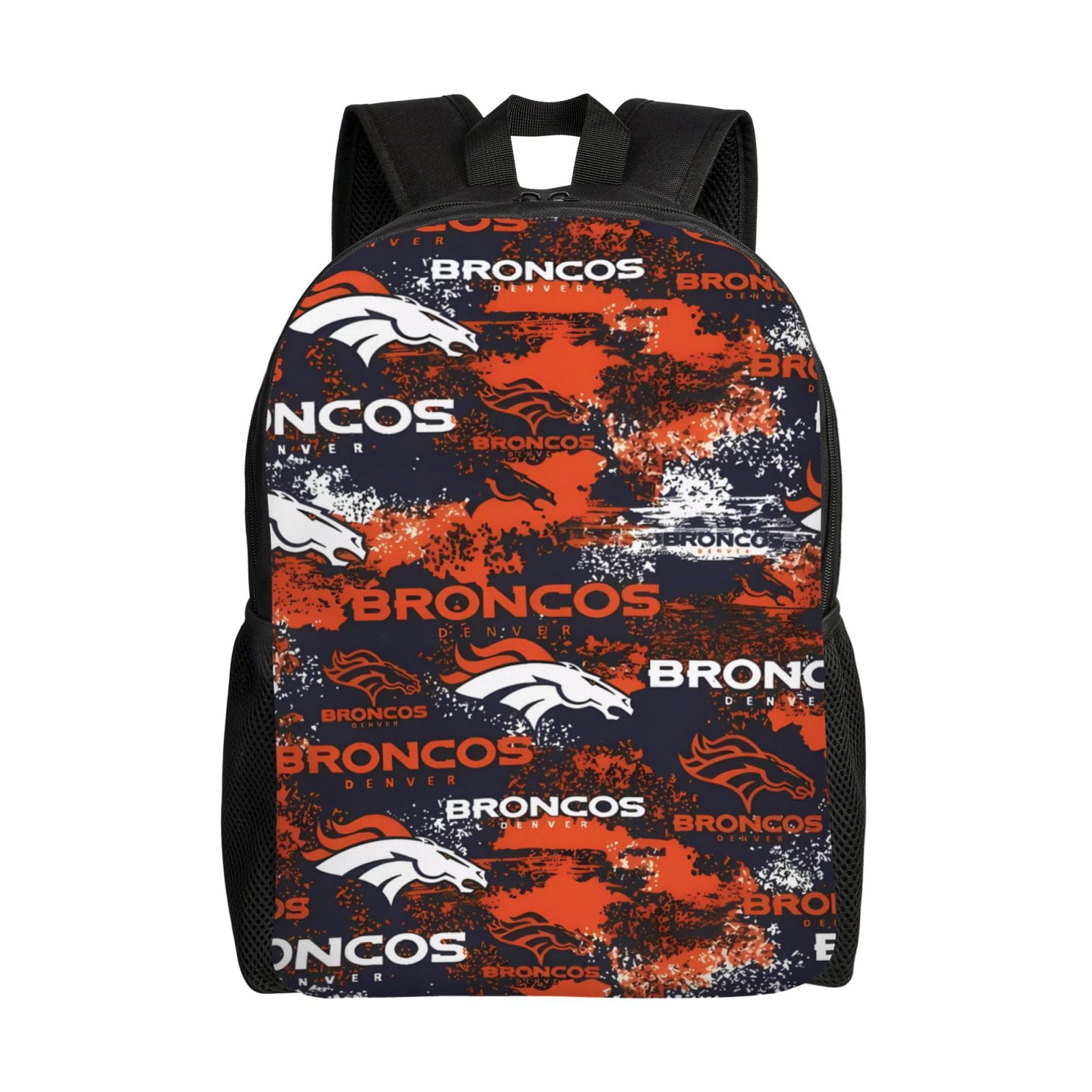 Broncos Football Team Large Capacity Backpack Widened Breathable ...