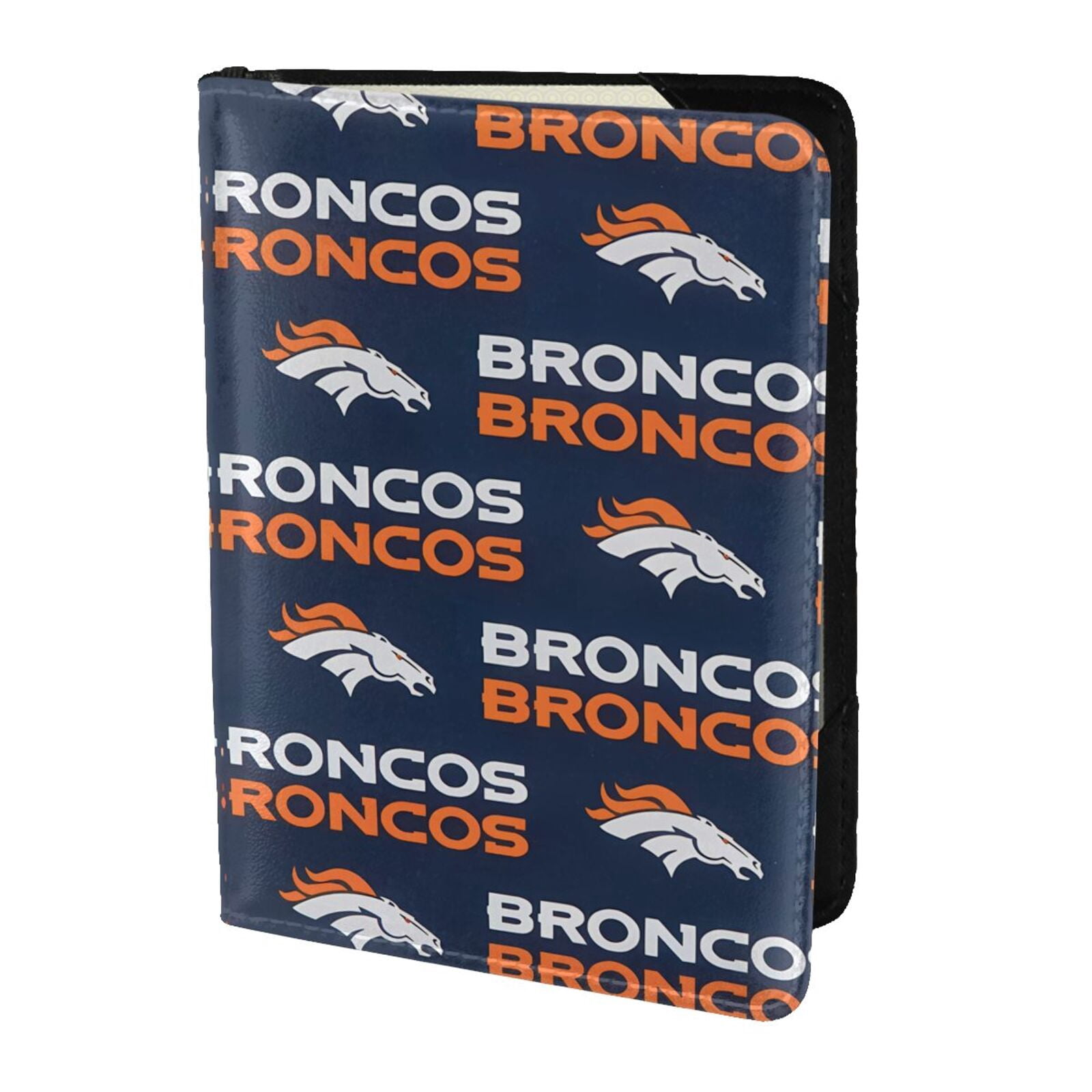 Broncos Football Team Leather Passport Holder Men And Women Ultra-Thin ...