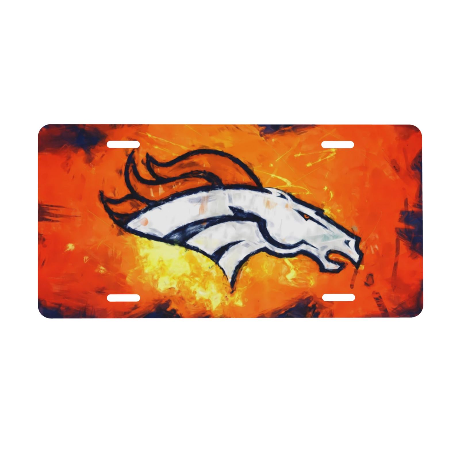 Broncos Football Team License Plate Decorative Car Front License Plate ...