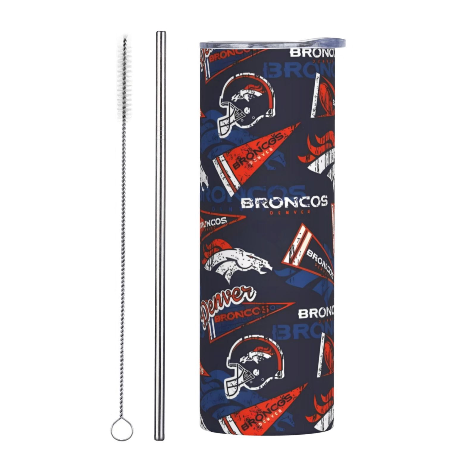 Broncos Football Team Simple Modern Insulated Cup with Lid and Straw ...