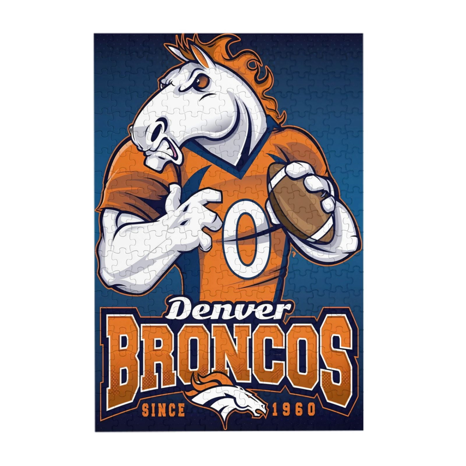 Broncos Football Team Theme Jigsaw Puzzle Adult Jigsaw Puzzle Children ...