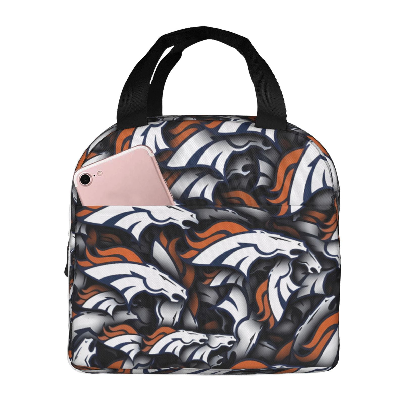 Broncos Handheld Aluminum Foil Thickened Insulated Bento Bag Holds Box ...