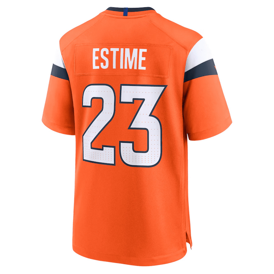 Broncos Youth Home Limited Audric Estime#23 Fans short sleeve Game ...