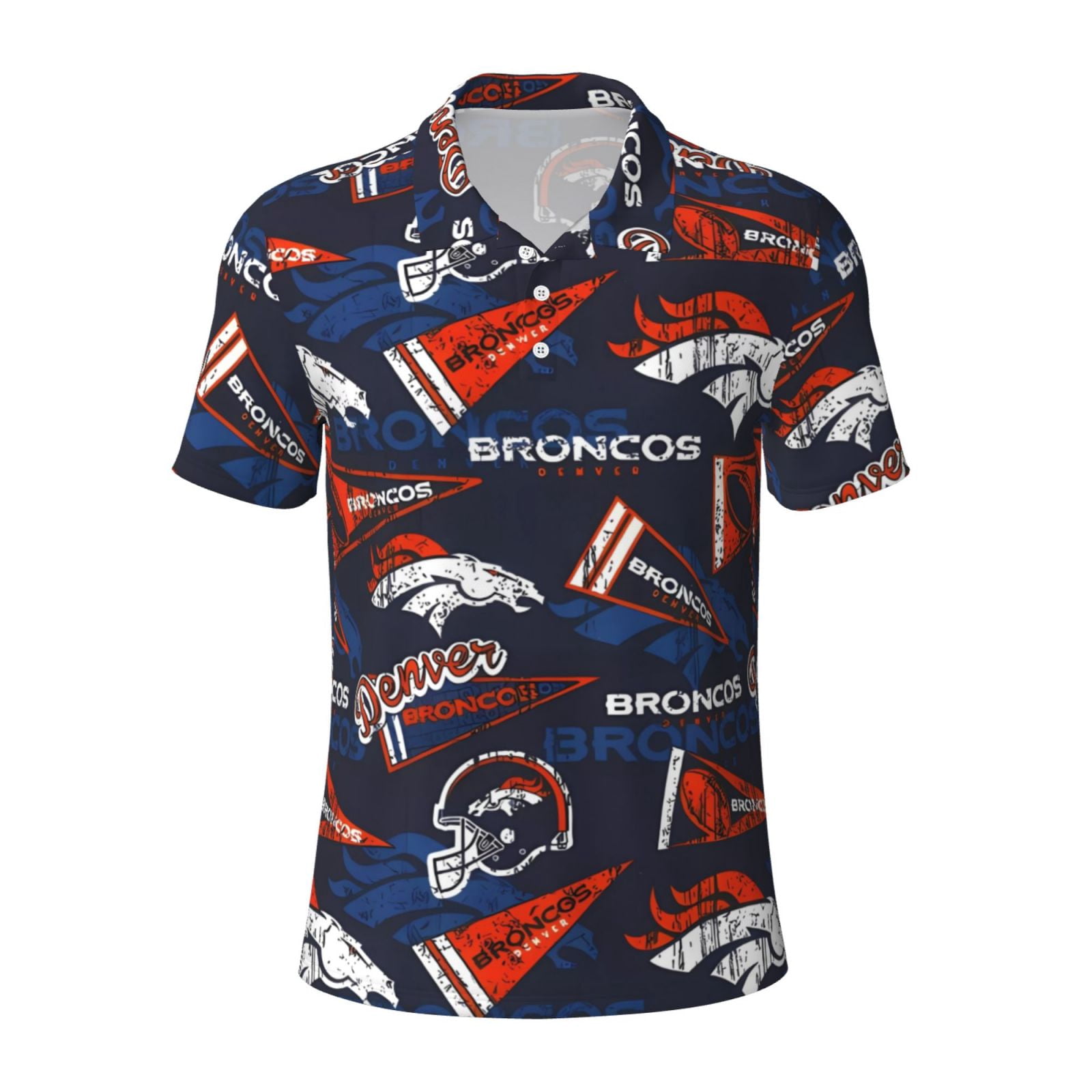 Broncos Men’s Polo Shirts Men Polo Shirts Short Sleeve Performance for ...