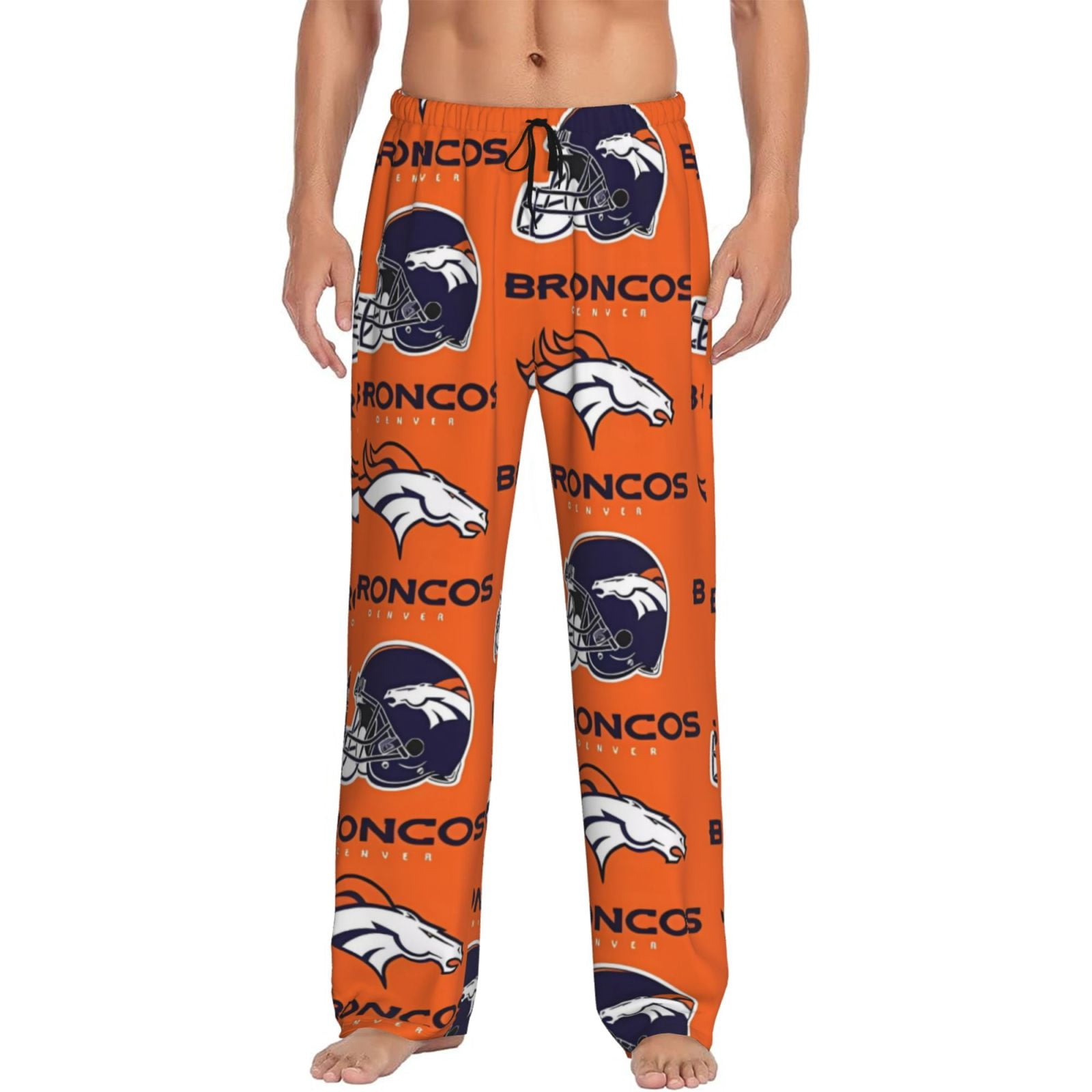 Broncos Mens Family Couple Pajama Pants Comfy Lounge Team Logo Print ...