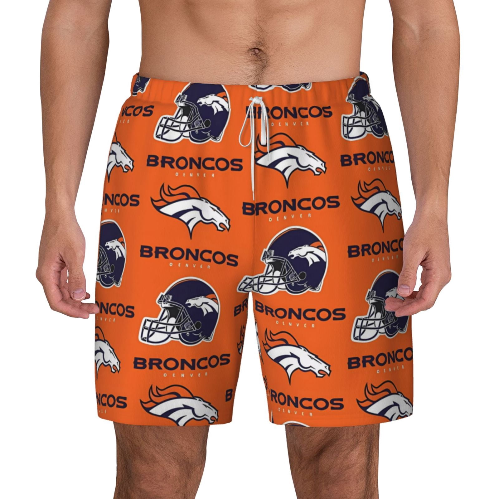 Broncos Mens Swim Shorts Men Swim Trunks Board Shorts Mens Swimming ...