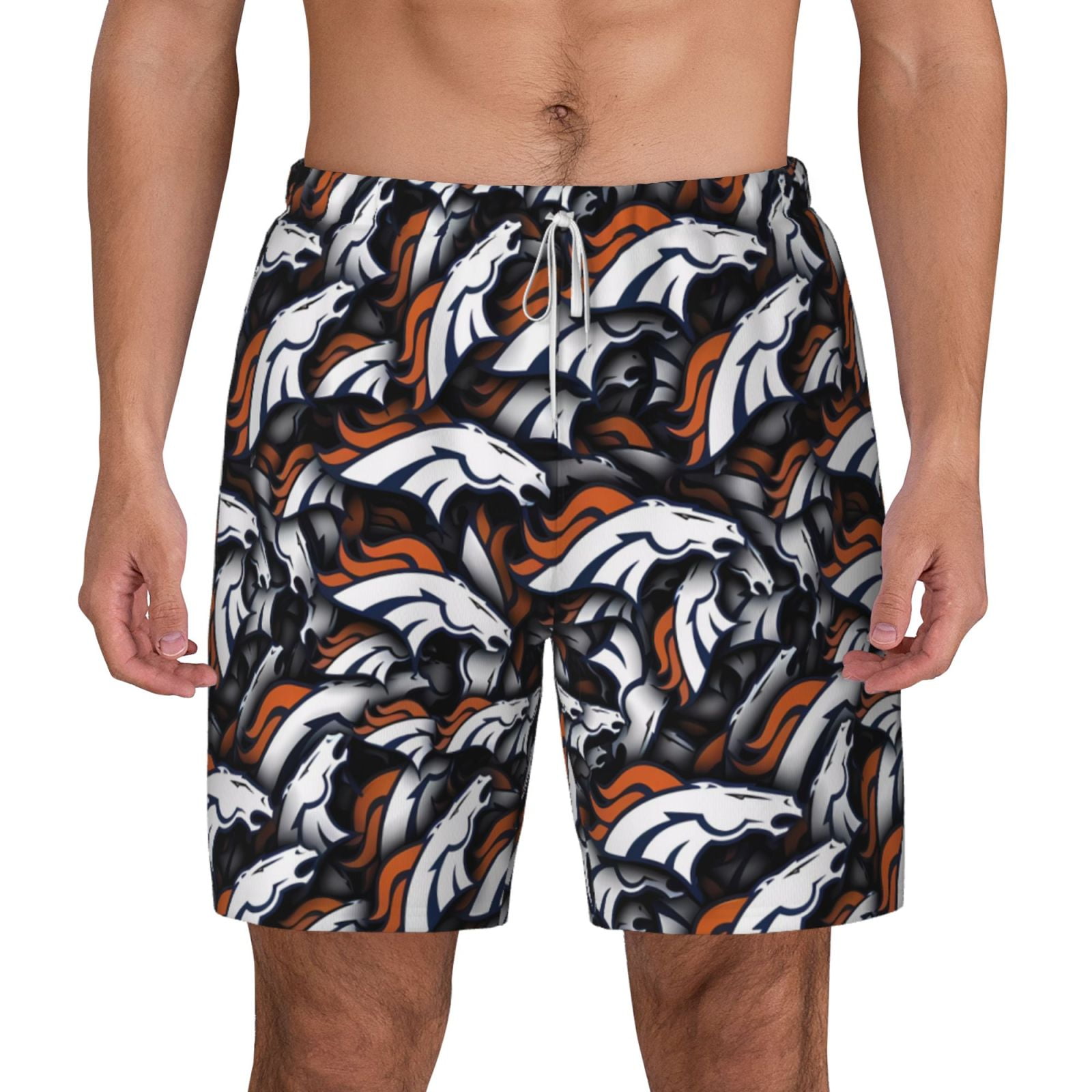 Broncos Mens Swim Shorts Men Swim Trunks Board Shorts Mens Swimming ...
