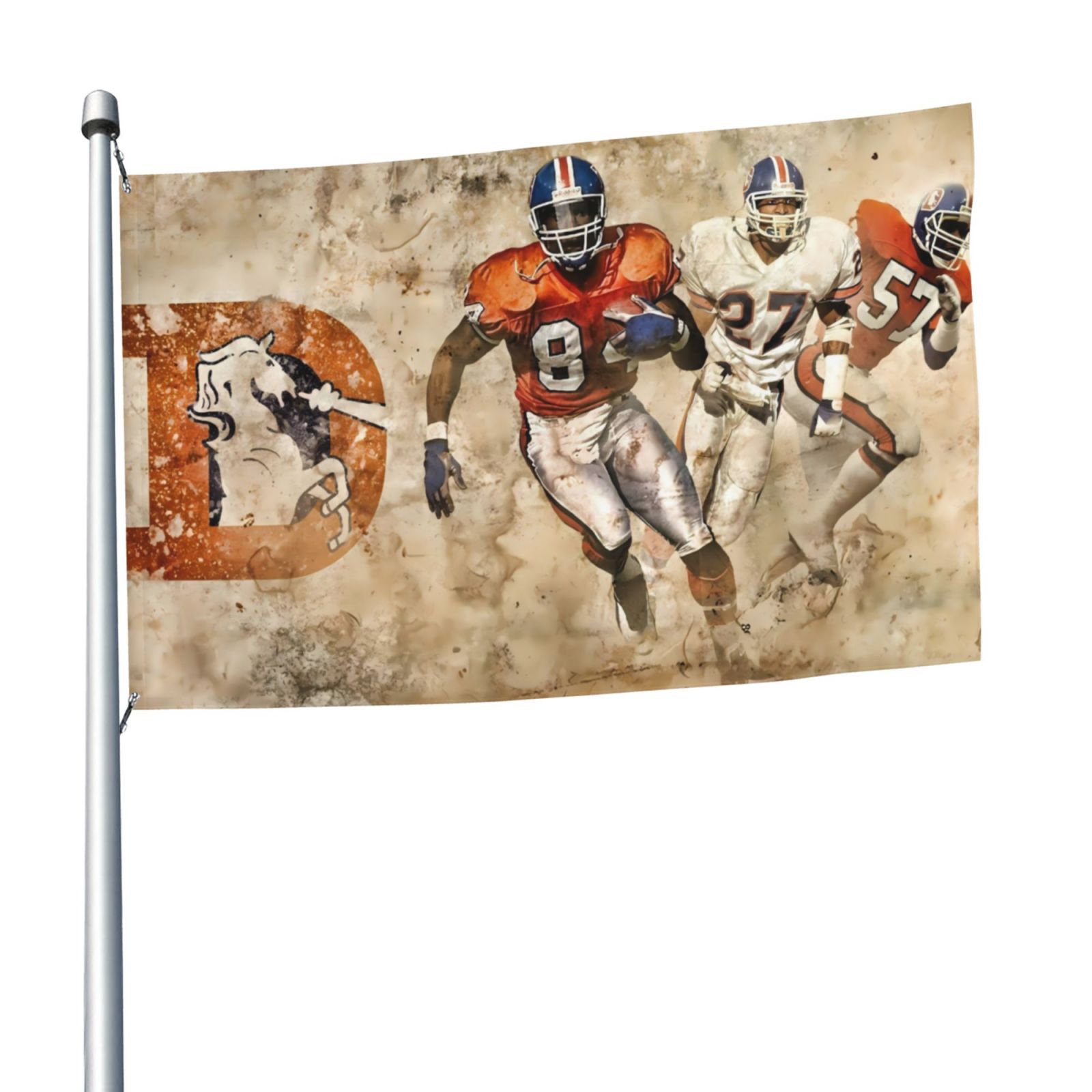 Broncos Professional Football Team Flag 5x8ft Garden Flag Soccer Flag ...