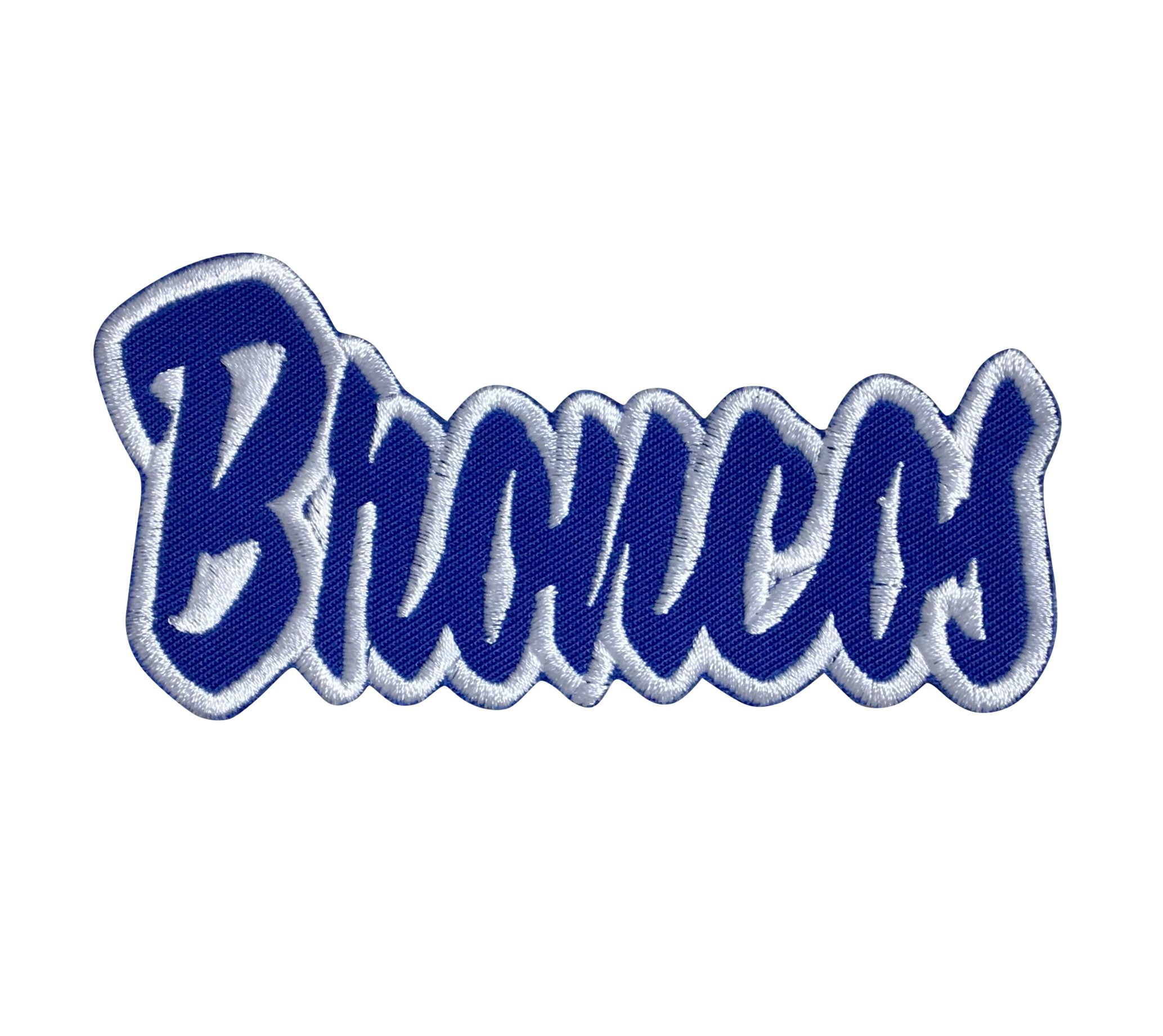 Broncos - Royal Blue/White - Team Mascot - Words/Names - Iron on ...
