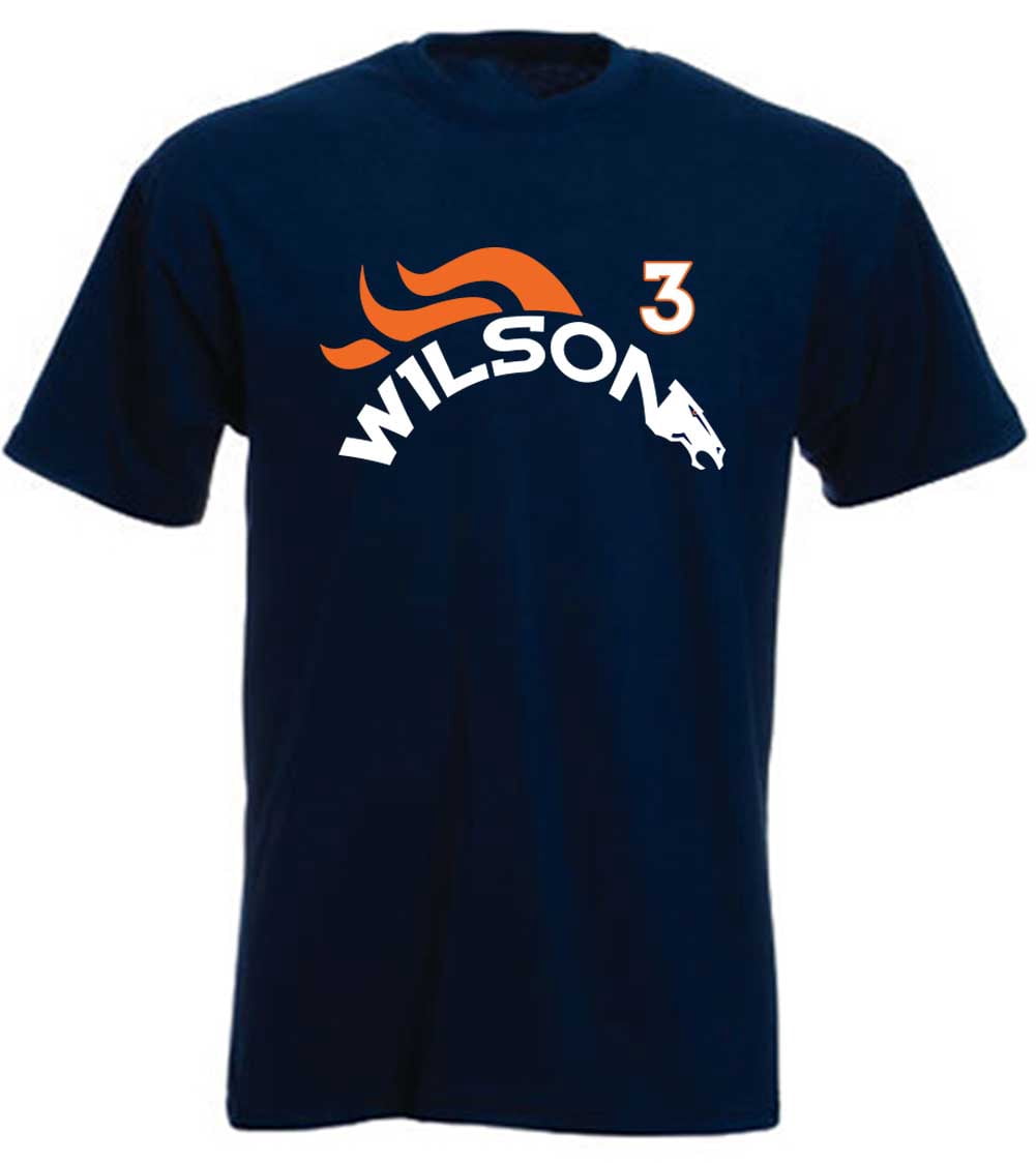 Broncos Russell Wilson Logo T-shirt - Walmart.com