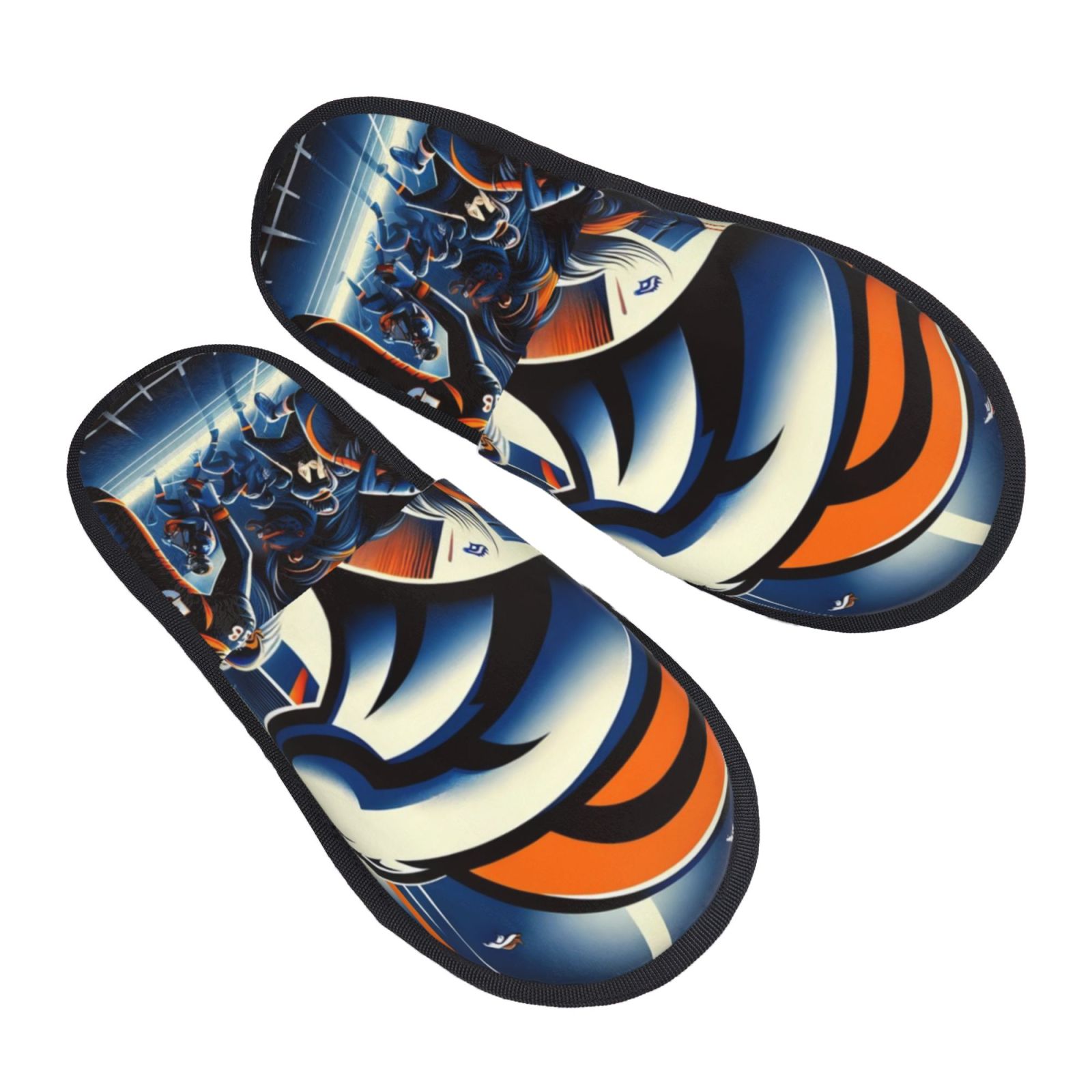 Broncos Team Theme Furry EVA Slippers Warm Slippers Indoor Slippers ...