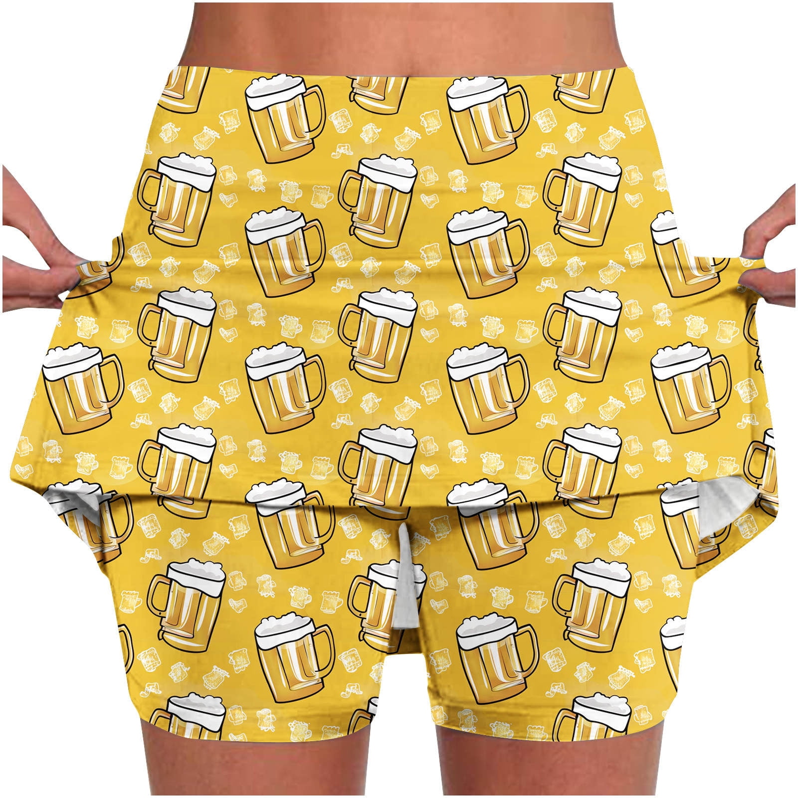 Brondbend Biker Shorts Women Board Prints Leisure Sports Leggings Pull ...