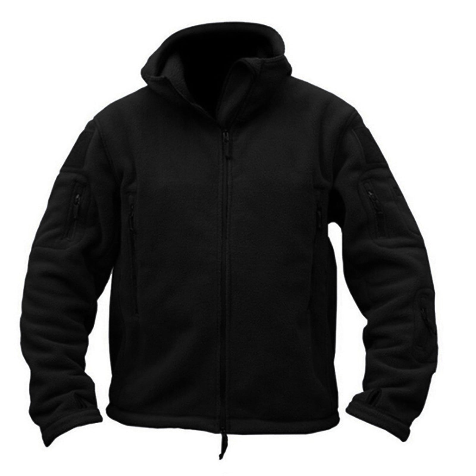 Brondbend Men Coat Mens Fall Jacket Hooded Long Sleeved Zipper Pocket ...