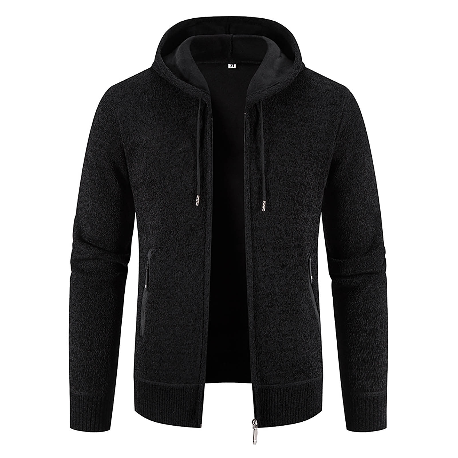Brondbend Men Coats Jackets for Men Hooded Long Sleeved Zipper Pocket ...