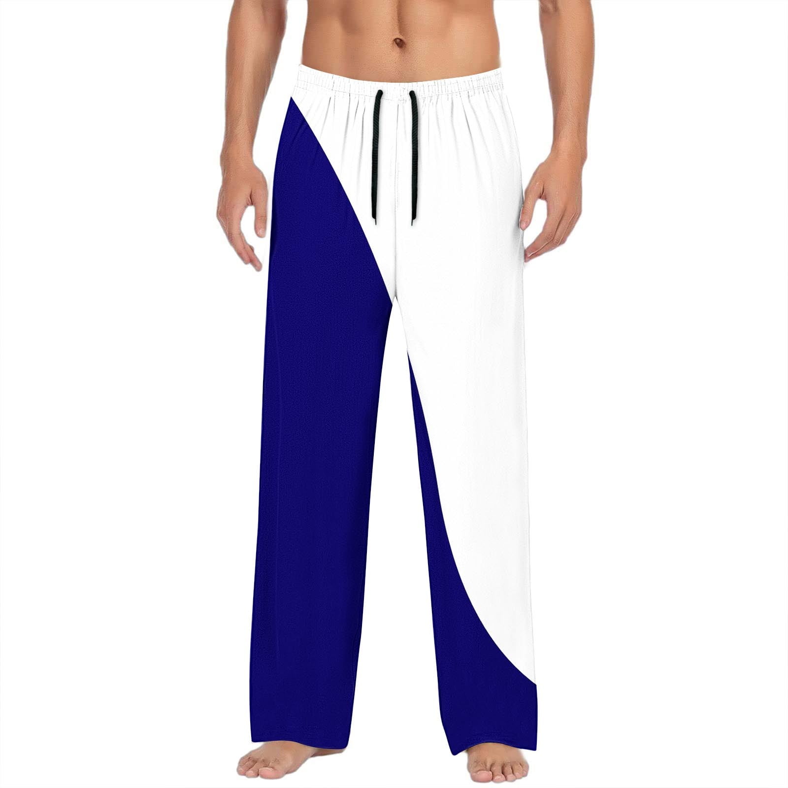 Brondbend Men's Casual Pants Mens Pants Straight Fit Elastic High Waist ...