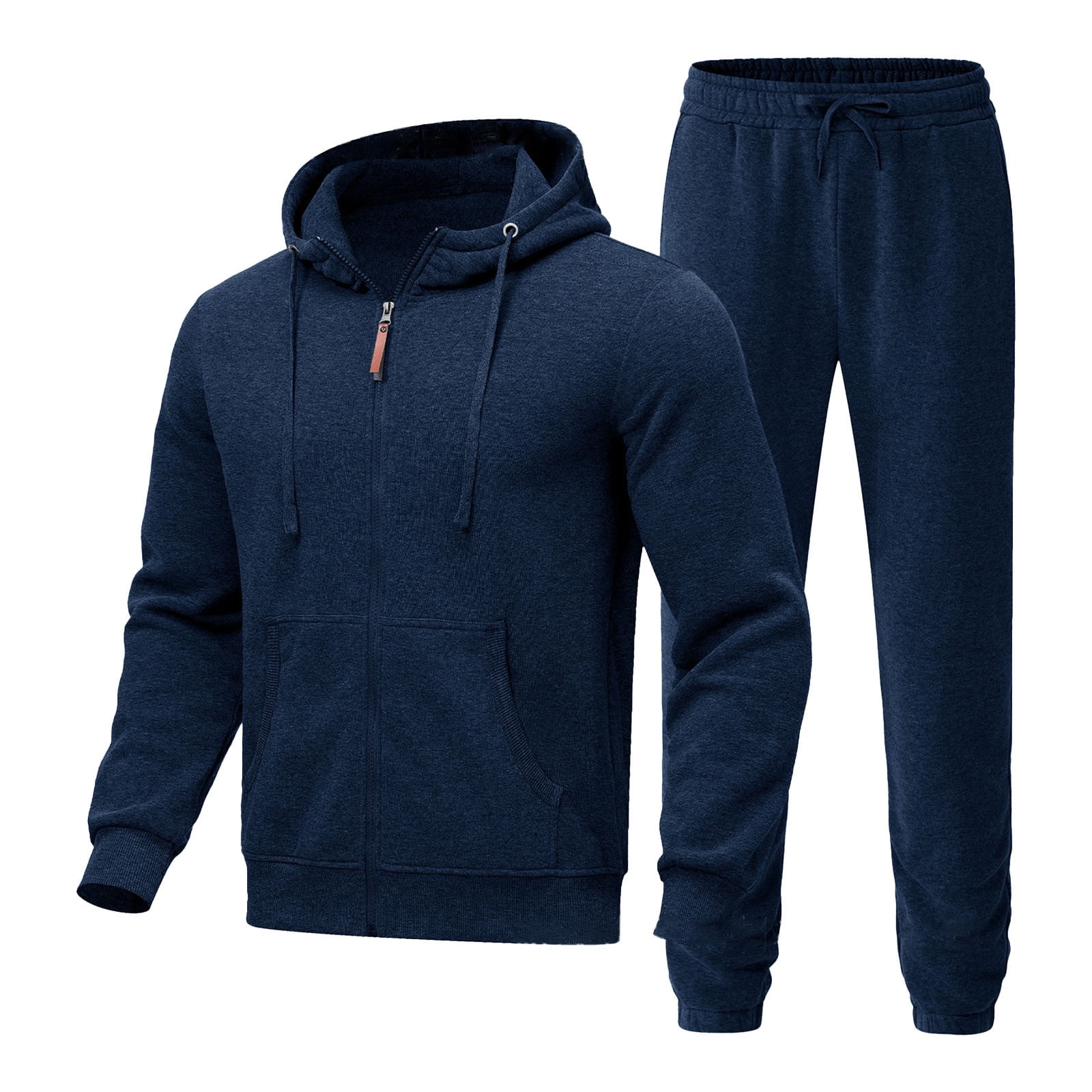 Brondbend Mens Jogger Set Mens Tracksuits 2 Piece Set Hooded Long ...