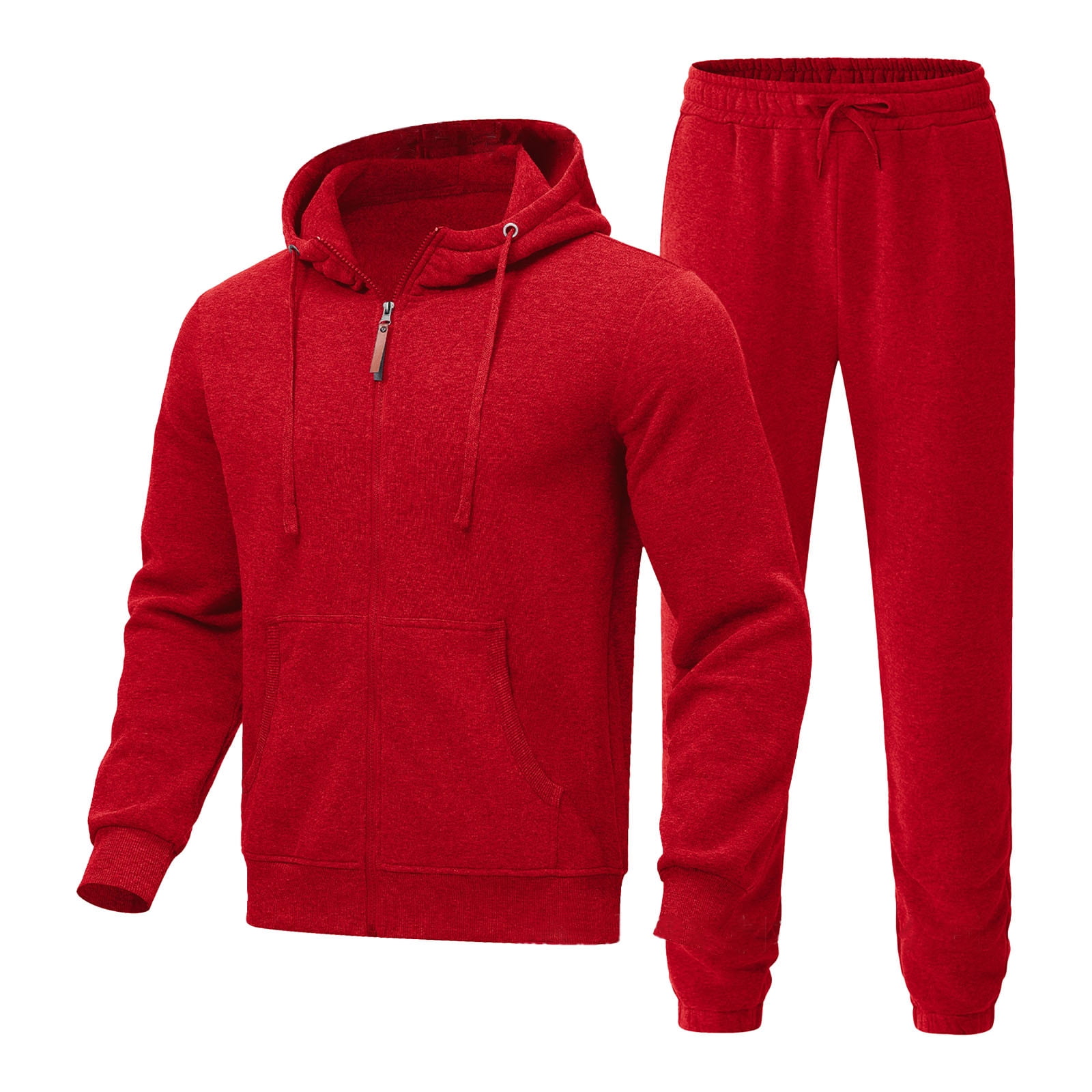 Brondbend Mens Jogger Set Mens Tracksuits 2 Piece Set Hooded Long ...