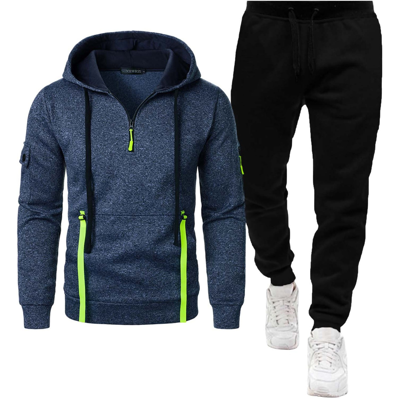 Brondbend Mens Sweat Suit Men Track Suits 2 Piece Set Long Sleeve ...