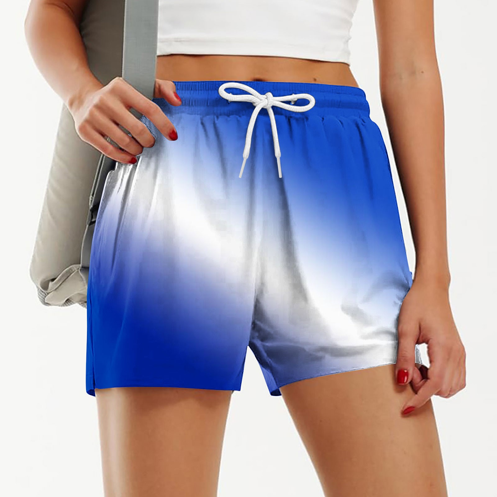 Brondbend Plus Size Shorts For Women Women'S Fashion High Waist Casual ...