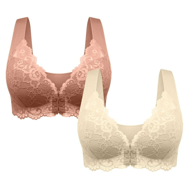 Brondbend Push Up Bras for Women 2pcs Push Up Seamless Full Coverage ...