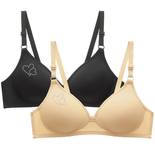 Brondbend Racerback Bras for Women 2pcs No Underwire Full Coverage ...