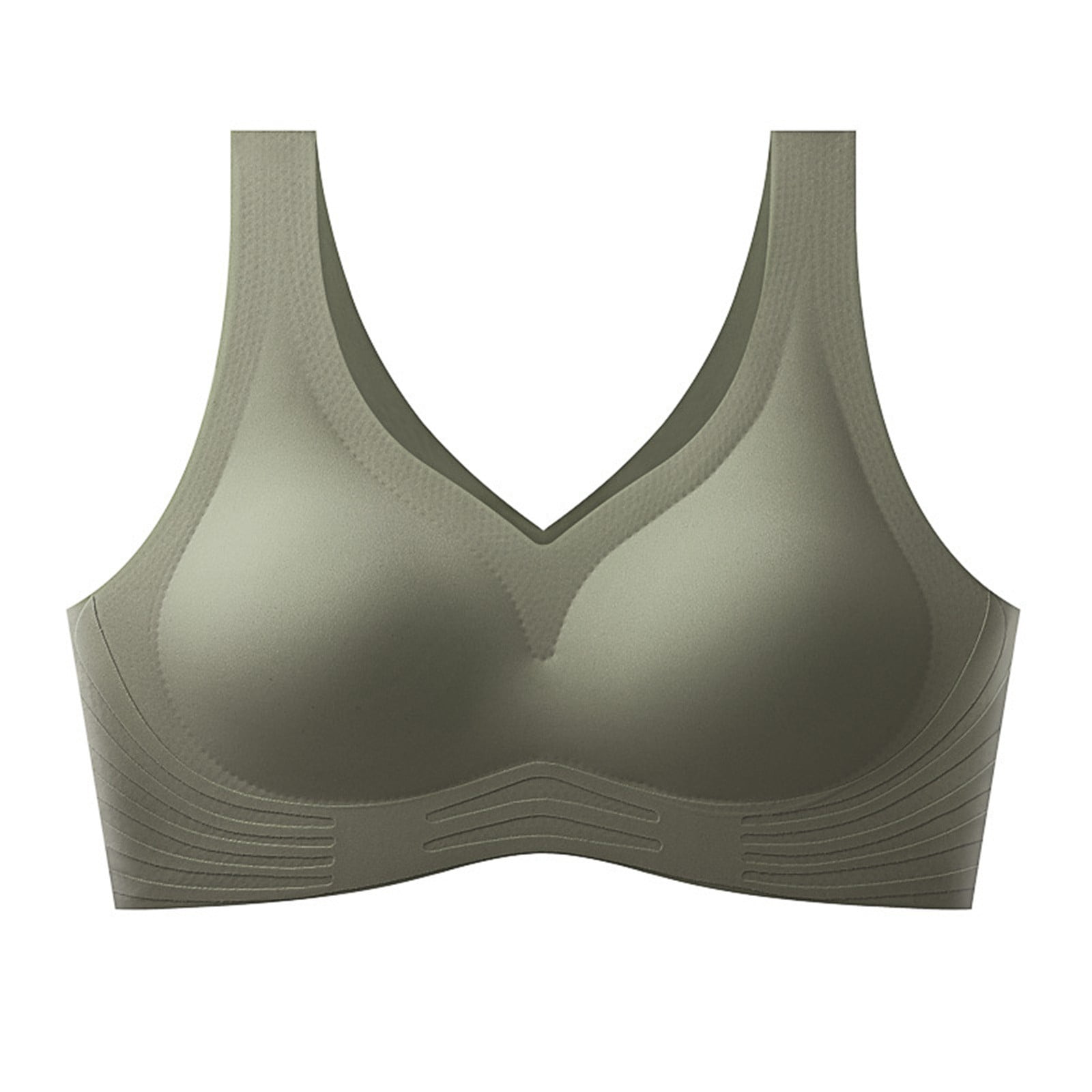 Brondbend Racerback Bras for Women Seamless No Underwire Padded Full ...