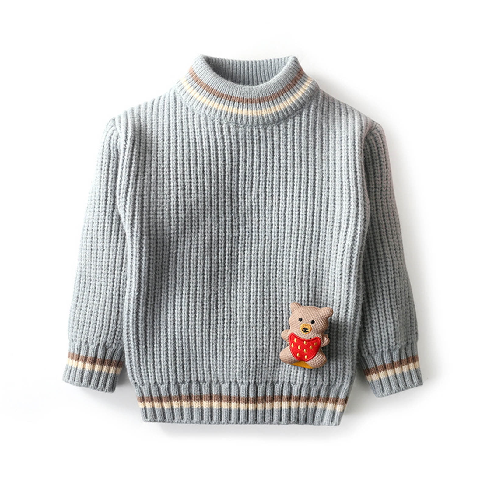 Brondbend Sweater Kids Fall Sweaters for Toddler Crewneck Long Sleeved ...