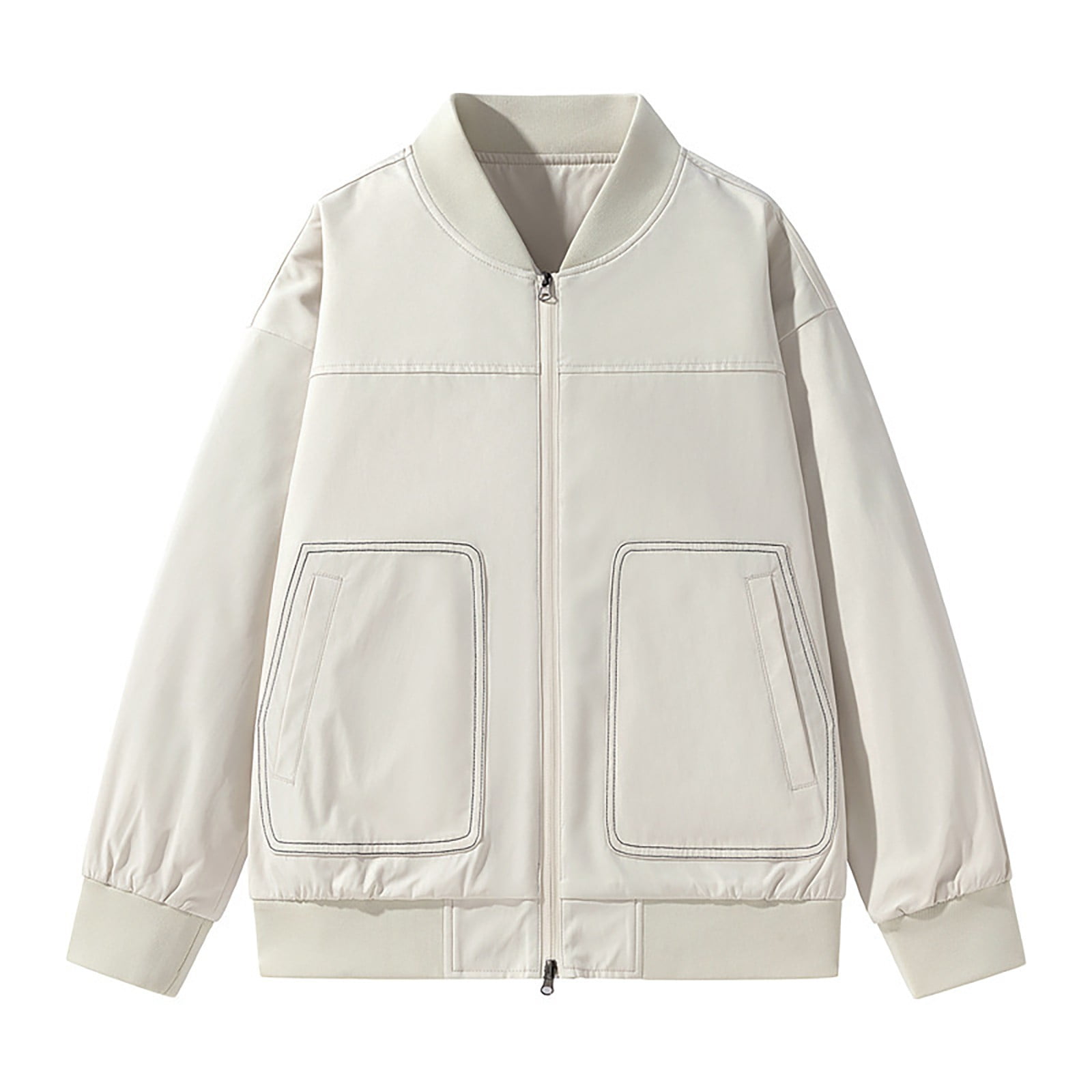 Brondbend Windbreaker Jackets for Men Fashion Outdoor Full Zipper ...