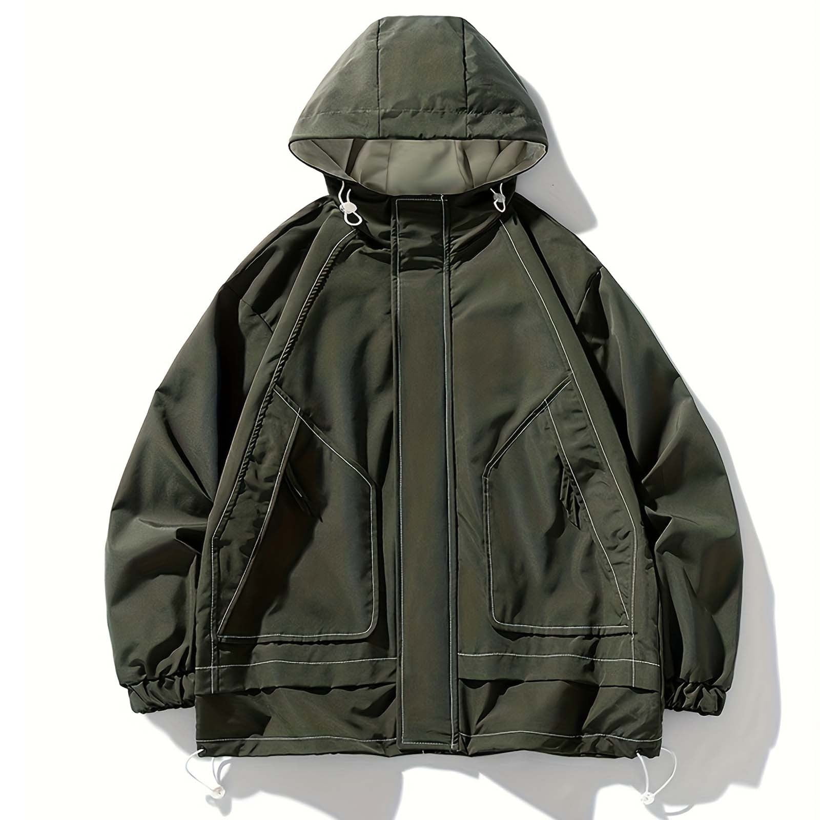 Brondbend Winter Coats for Men Men’s Jackets Hooded Long Sleeved Zipper ...