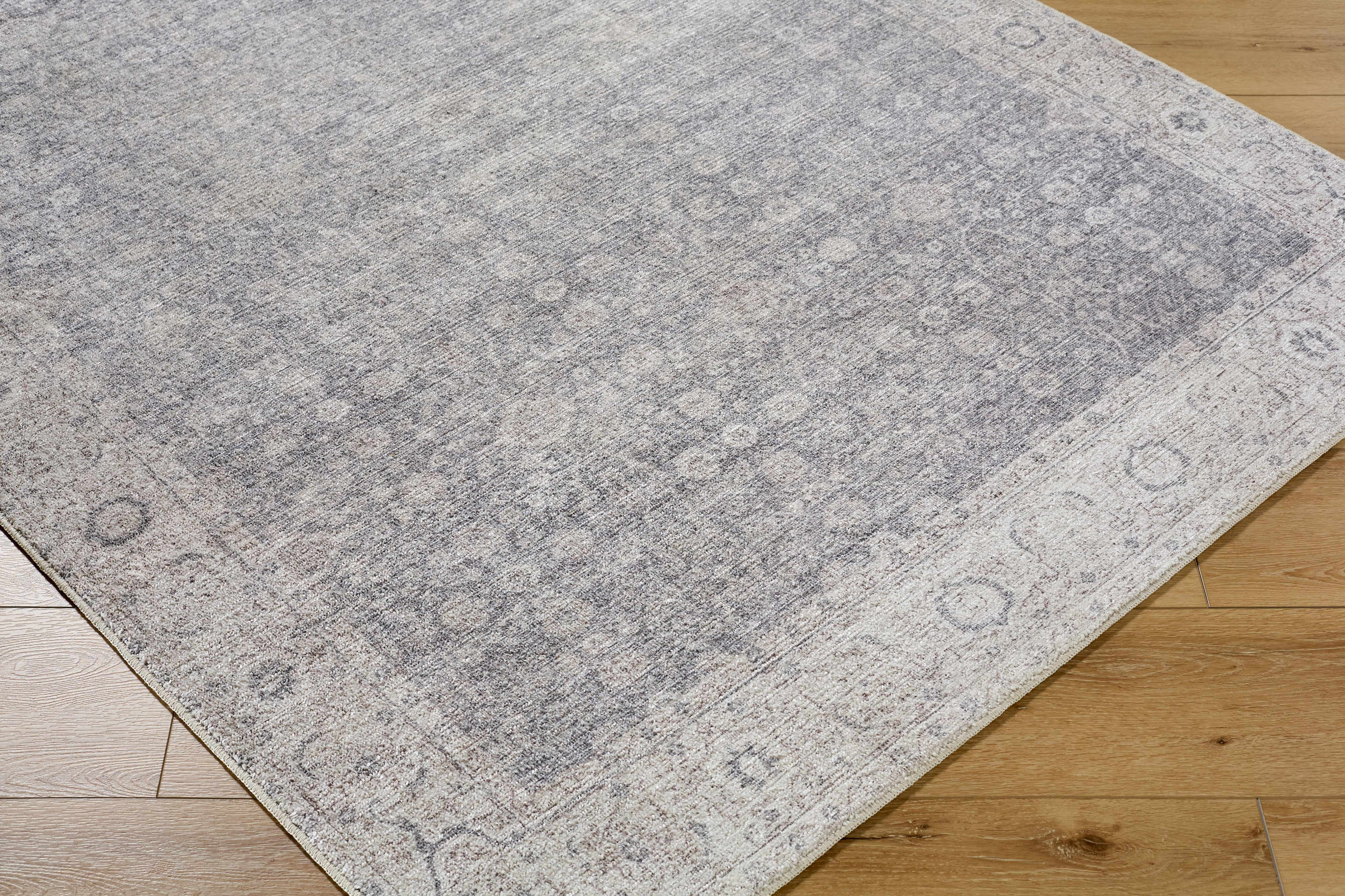 BoutiqueRugs Bronia Traditional Runner Rug - Charcoal, Off White, Dark ...