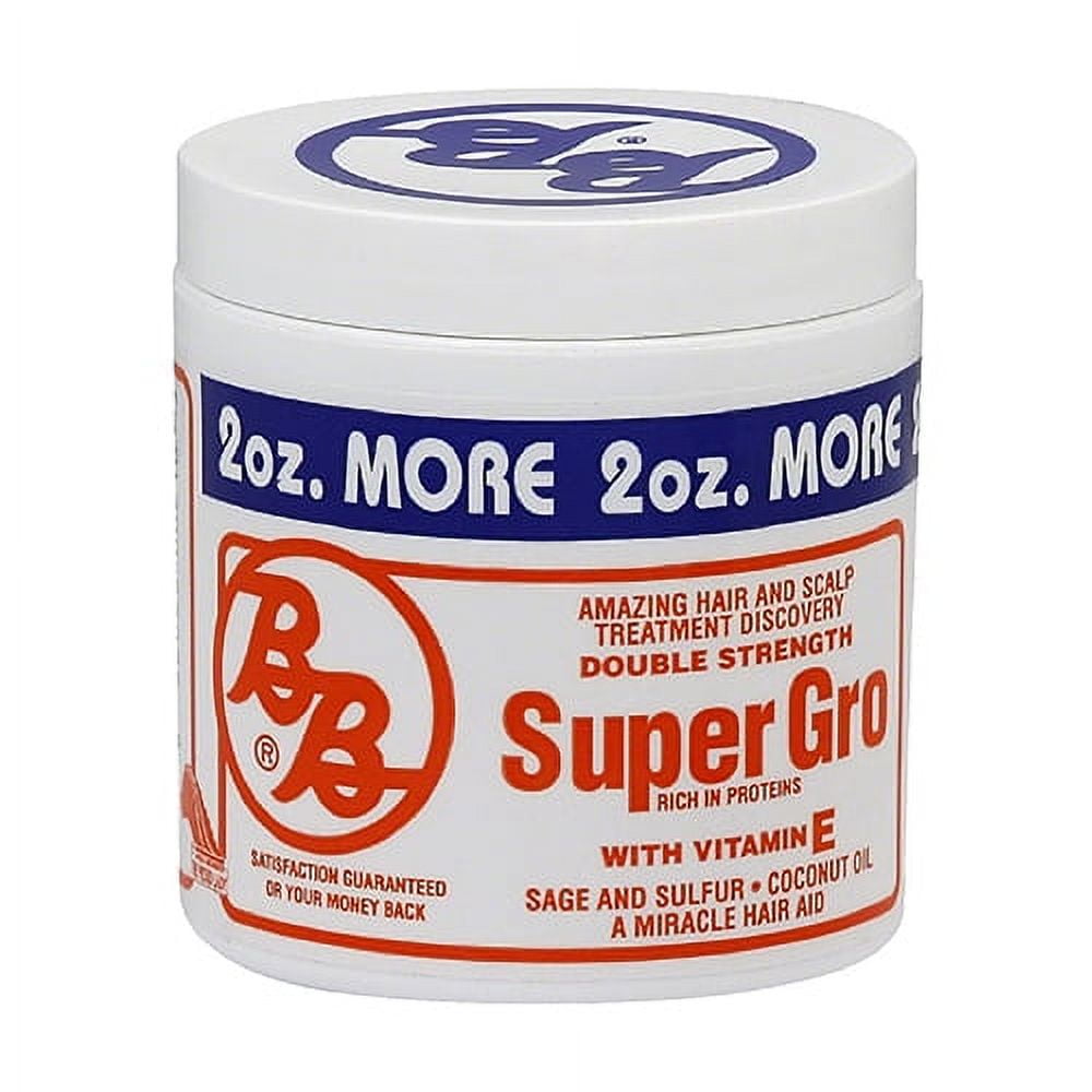 Bronner Brothers Double Strength Super Gro Treatment with Vitamin E, 6 ...