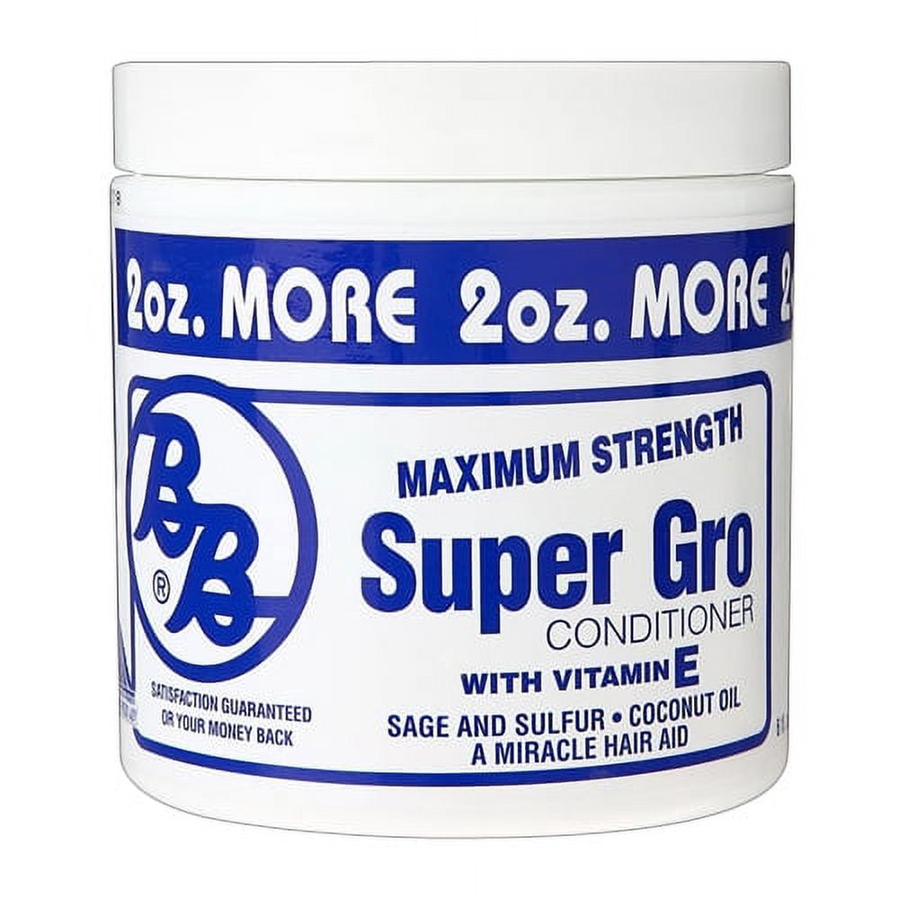 Bronner Brothers Super Gro Conditioner With Vitamin E, Maximum Strength ...