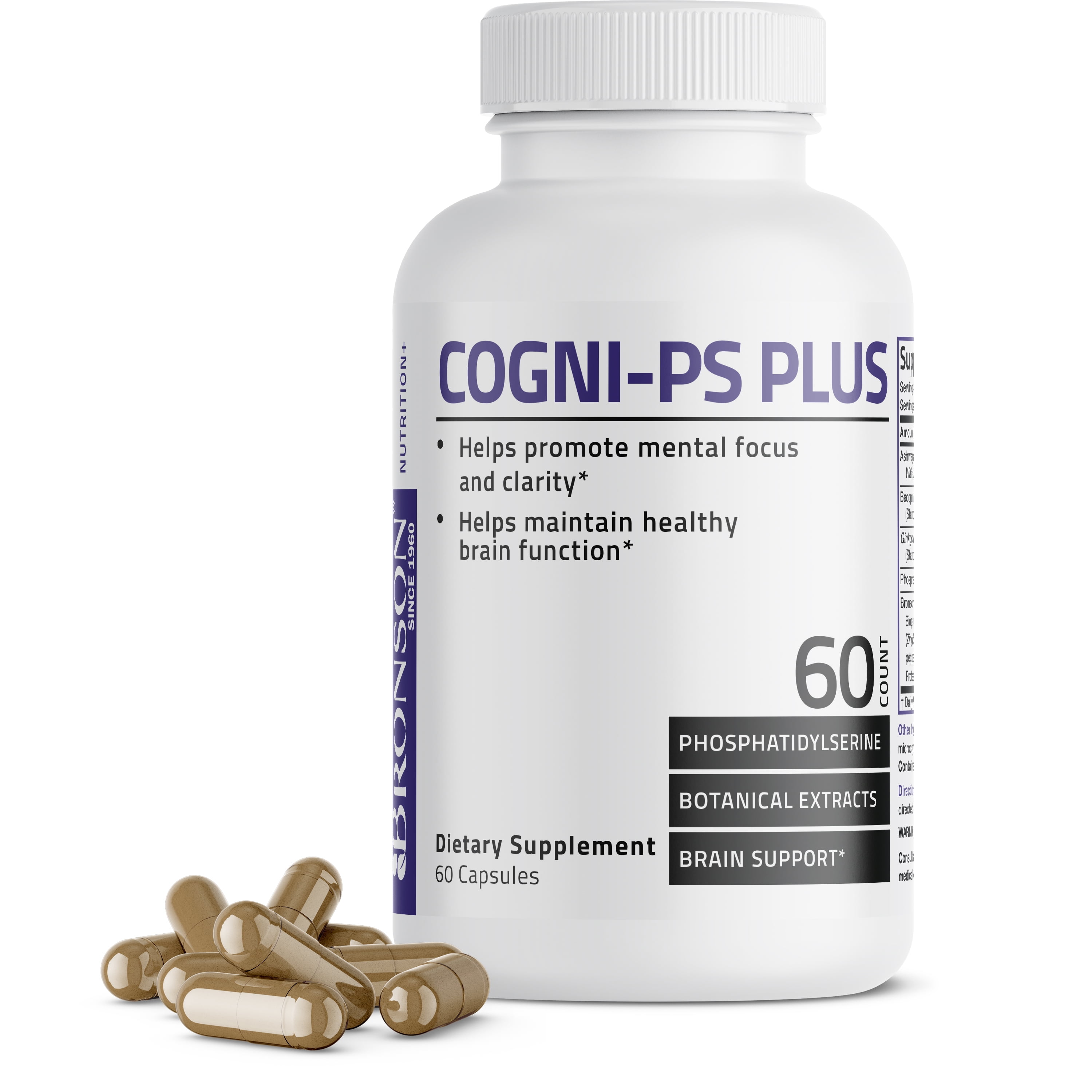 Bronson Cogni-PS Plus. 60 Capsules - Walmart.com