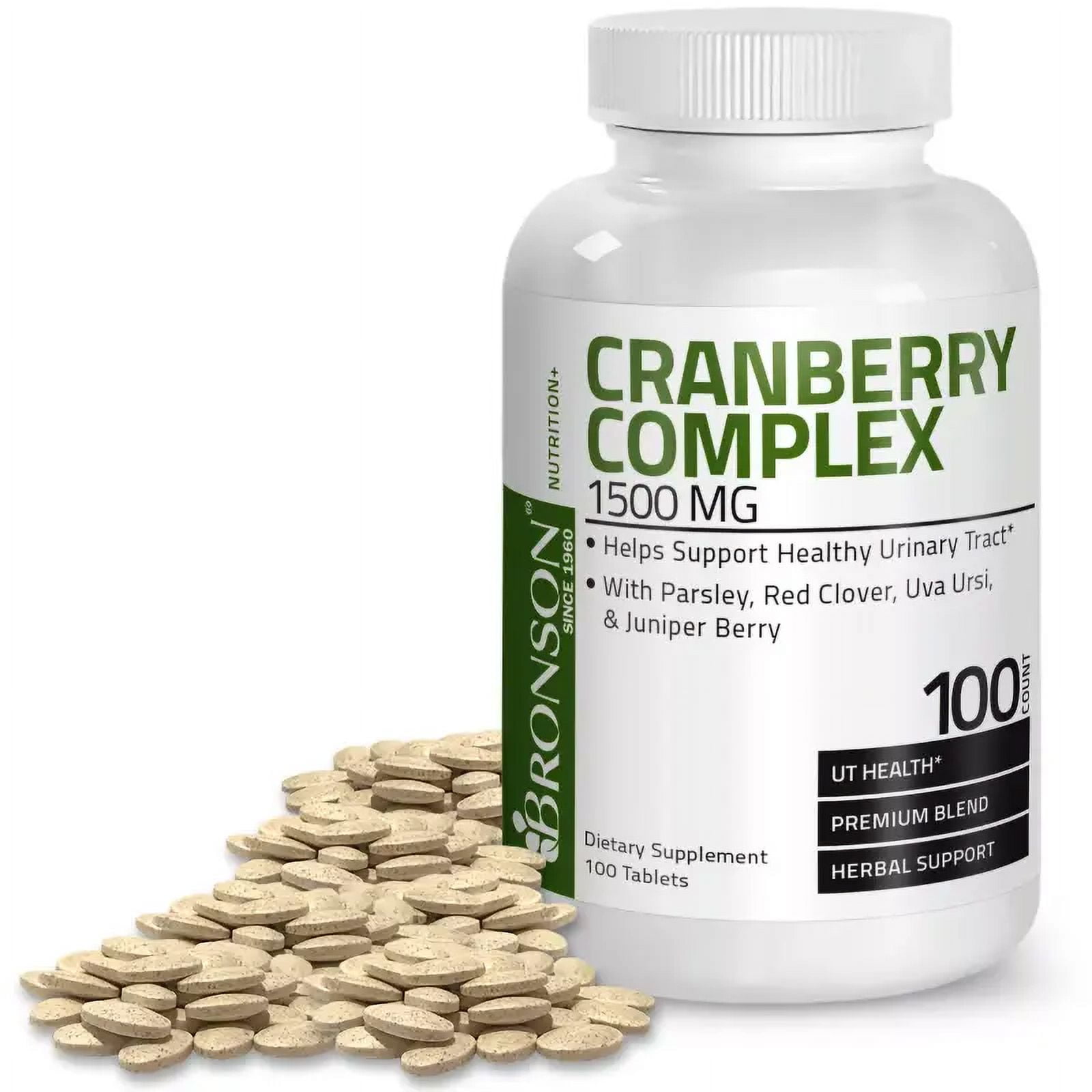 Bronson_Cranberry_Complex_1500_Mg,_100_Tablets - Walmart.com
