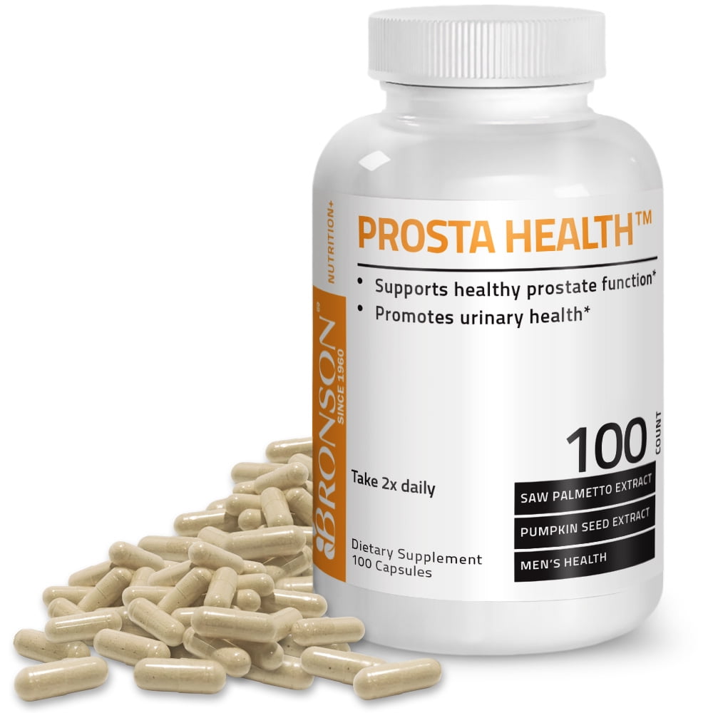 Bronson Prosta Health Prostate Support for Men, 100 Capsules - Walmart.com