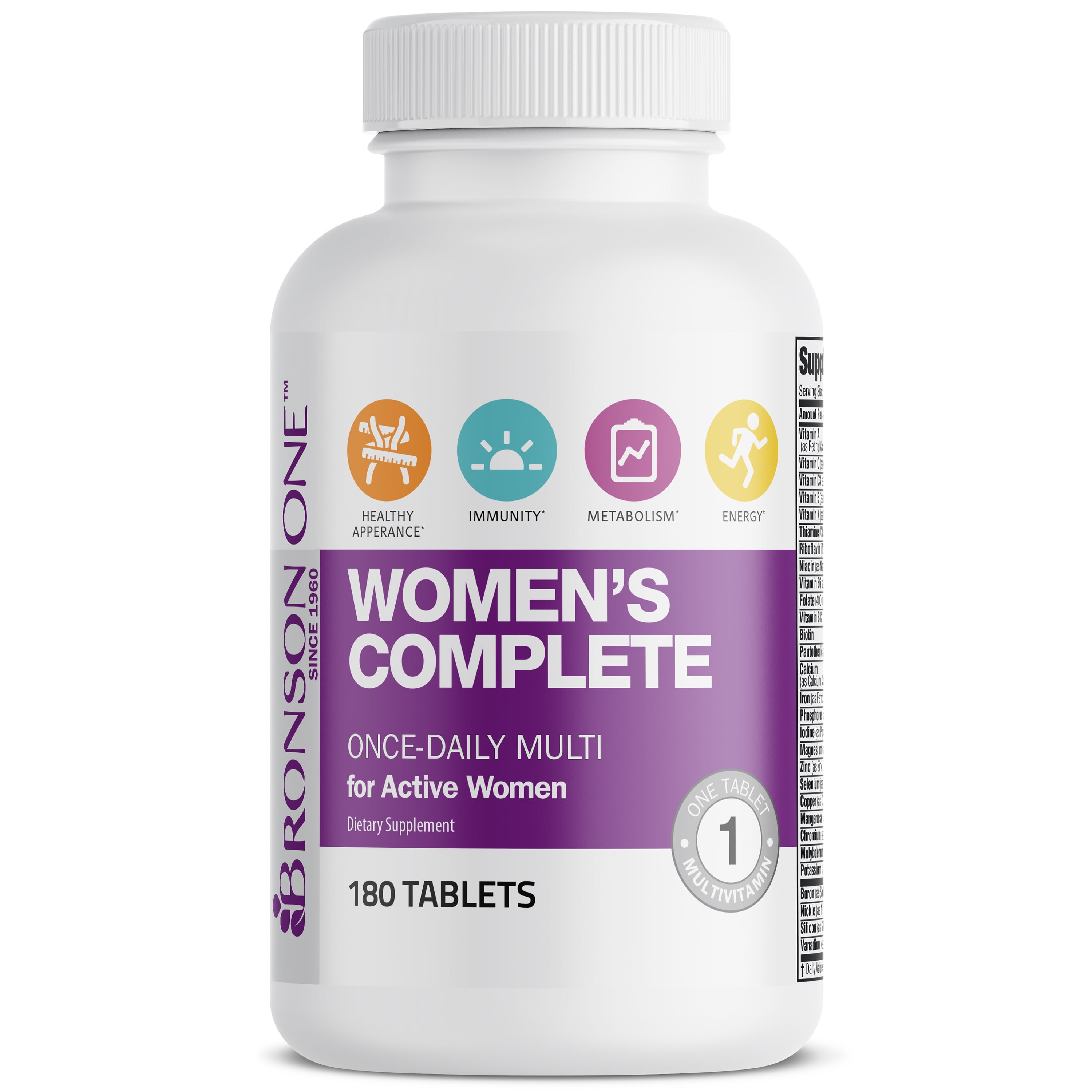 Bronson Women's Complete Multi Vitamin, Daily Support for Immunity ...