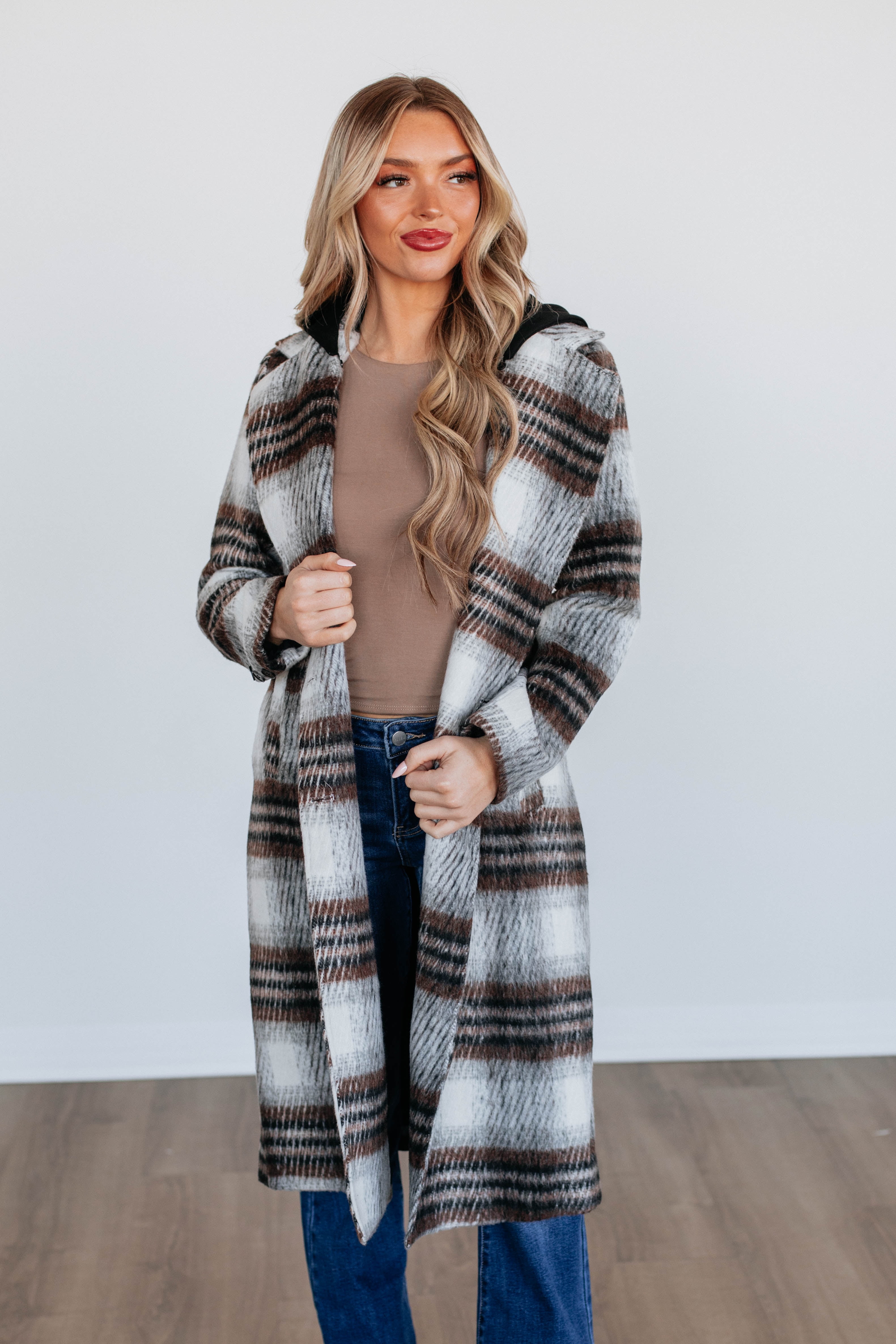 Bronte Plaid Coat - Walmart.com