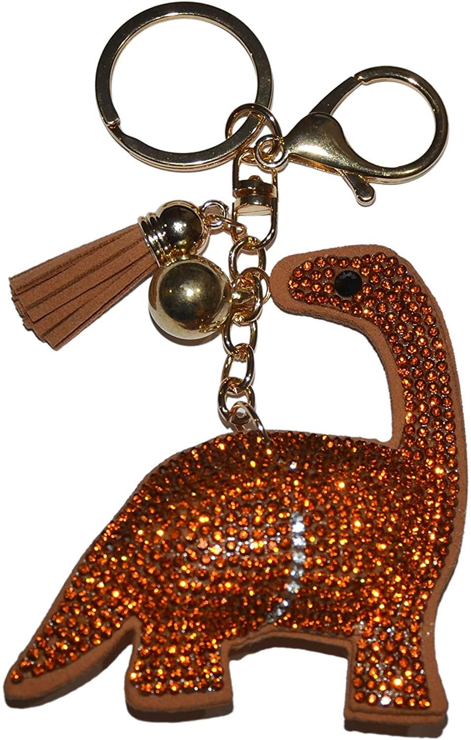 Brontosaurus Keychain Bling Backpack Keychains Dinosaur Purse Charm Bag ...