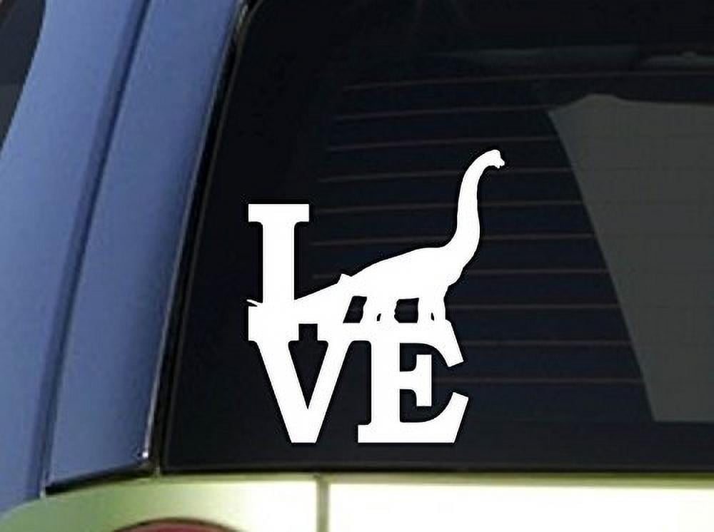 Brontosaurus Love *H944* 6 inch Sticker decal t rex dinosaur fossils ...