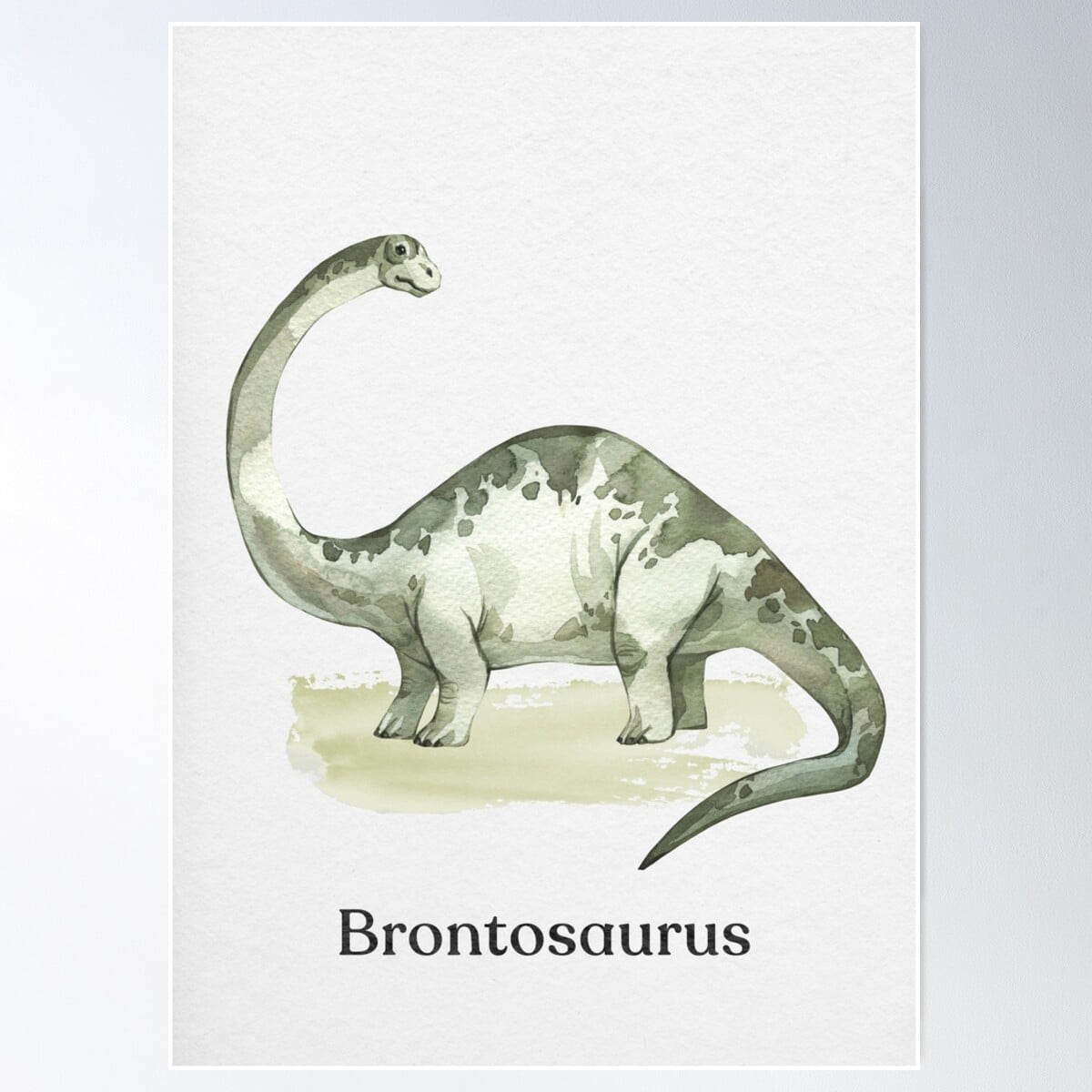 Brontosaurus Poster Wall Art, Modern Wall Decor For Living Room Bedroom ...