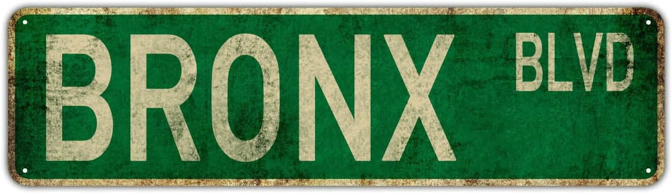 Bronx BLVD Street Sign Slim Tin Sign Room Bar Garage Man Cave ...