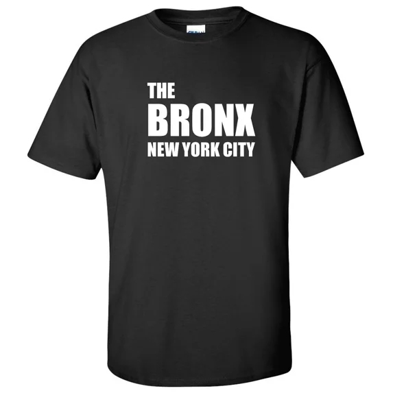 Bronx New York City Urban Black Streetwear Pride Retro T Shirt for Men ...