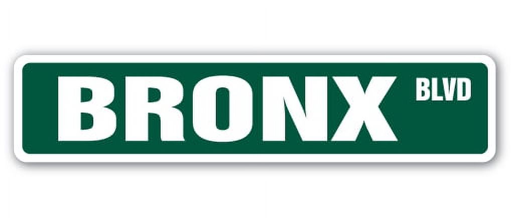 Bronx Ny Street [3 Pack] of Vinyl Decal Stickers | 1.5" X 7" | Indoor ...