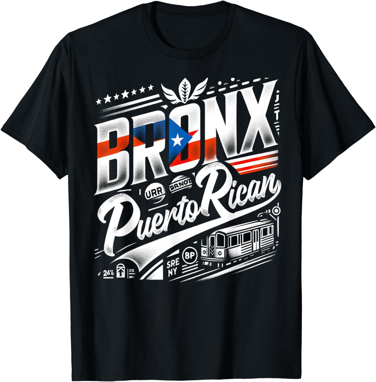 Bronx Puerto Rican Pride T-Shirt NYC Subway Graphic Retro Urban Boricua ...