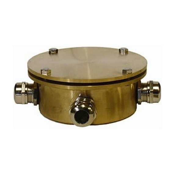 Bronze 4 Outlet Underwater Junction Box for Fountain Lights FREE FILL ...
